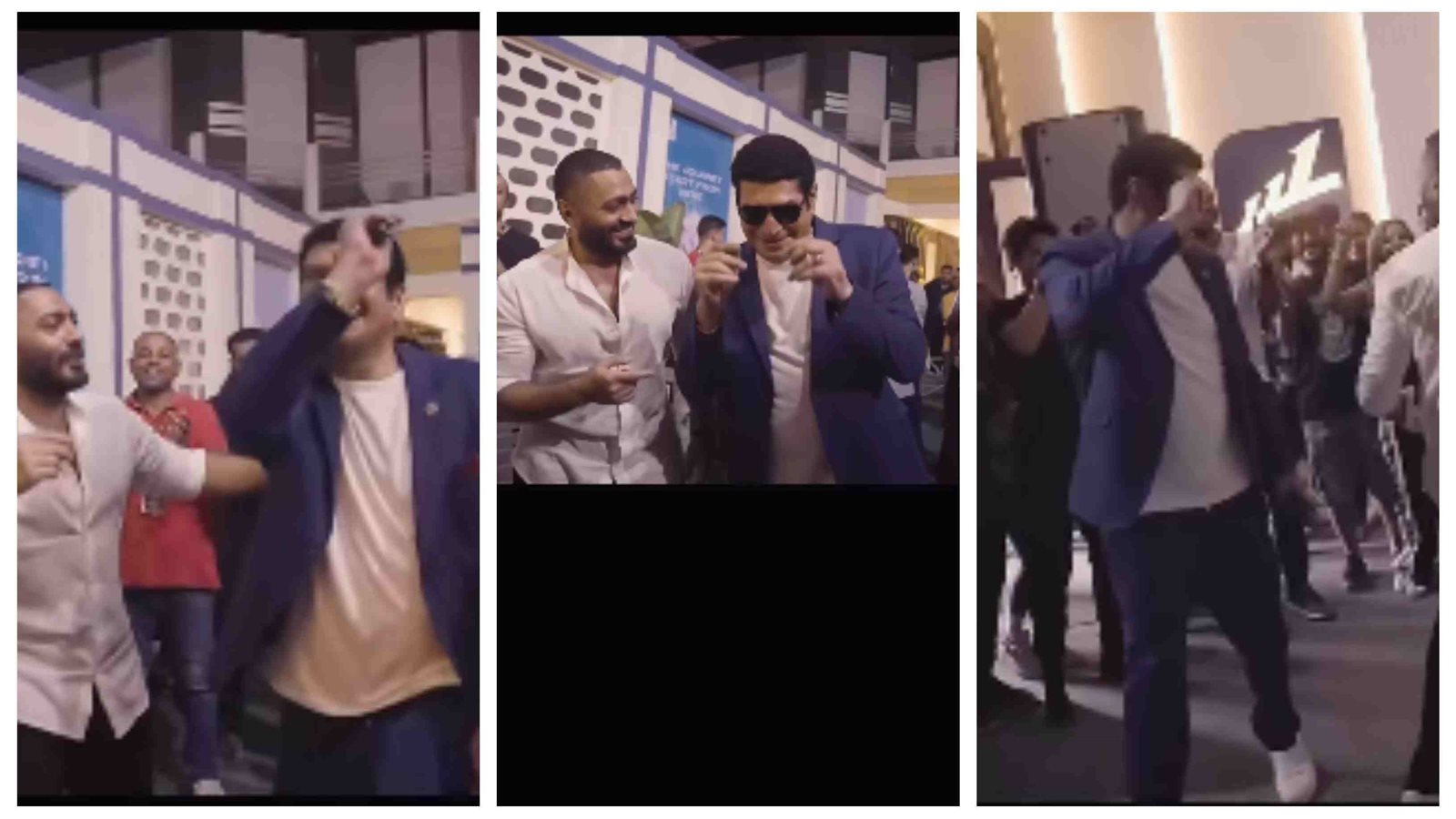 Bassem Samra dances... Tamer Hosni celebrates his new music "Restart ...