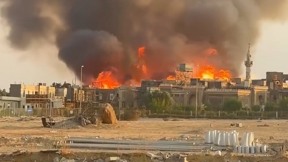 النيران شبت في ديكور فيلم مدينة الإنتاج الإعلامي تكشف تفاصيل حريق الحي