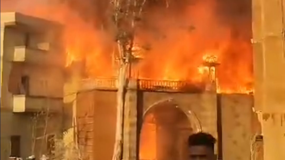 حريق مدينة الإنتاج الإعلامي