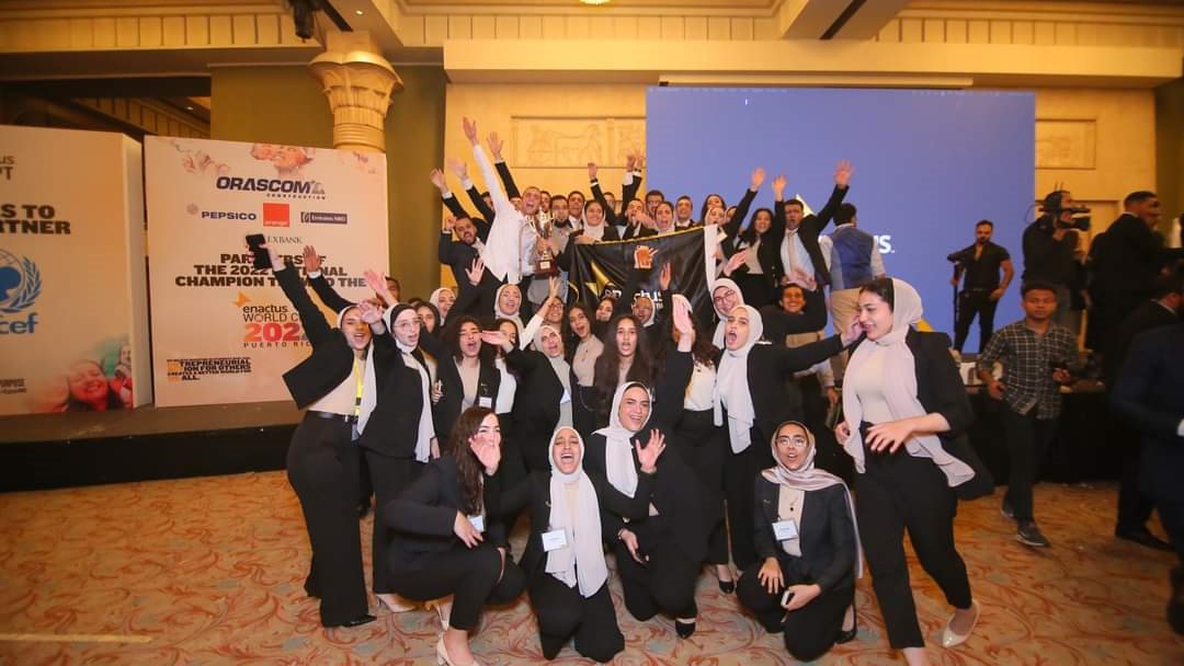 فوز فريق BIS بالمركز الثاني على مستوى الجامعات في مسابقة Enactus Egypt