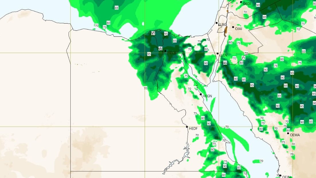 أمطار رعدية الأرصاد تكشف عن 3 ظواهر جوية تضرب البلاد اليوم
